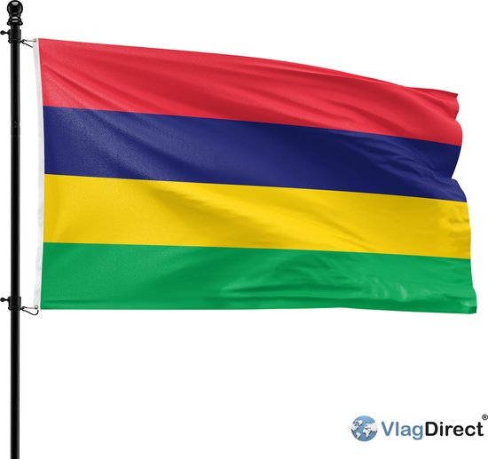 VlagDirect - Mauritiaanse vlag - Mauritius vlag - 90 x 150 cm | bol