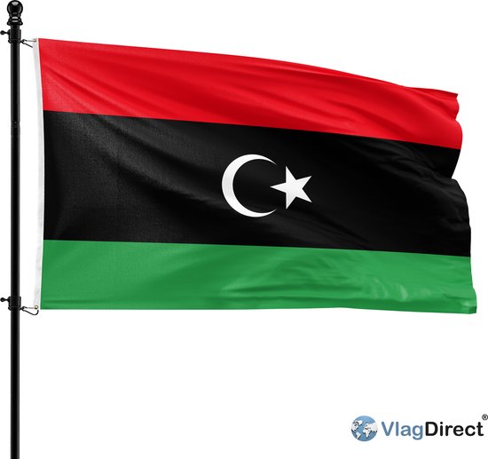 VlagDirect - Libische vlag - Libië vlag - 90 x 150 cm | bol