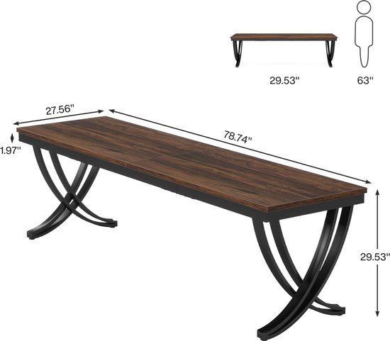 Eenvoudige Montage Bureau Tribesigns Bureau, 160 Cm, Kleine ...