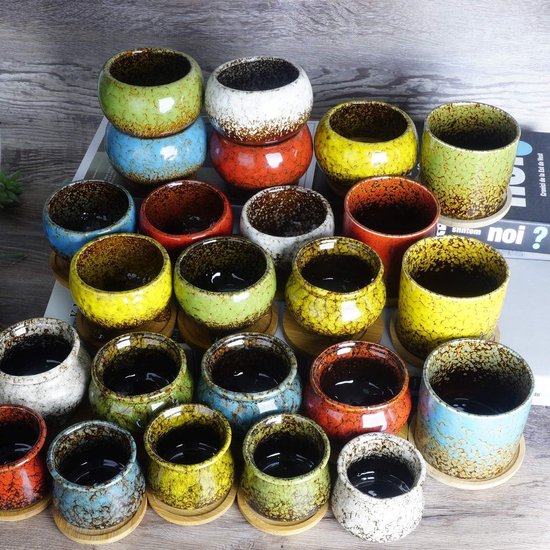 Pots de plantes succulentes rectangulaires en céramique de 20 cm – Pot ...