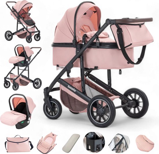 Lunola Luna - Kinderwagen 3-in-1 - incl. autostoel - 0-22kg - XXL ...