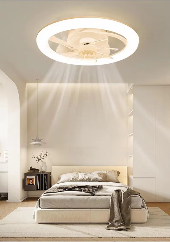 Slaapkamer Ventilator Plafond - Met Lamp - Plafondventilator ...