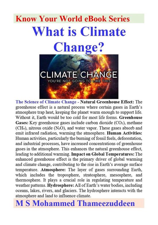 What is Climate Change? (ebook), M S Mohammed Thameezuddeen ...