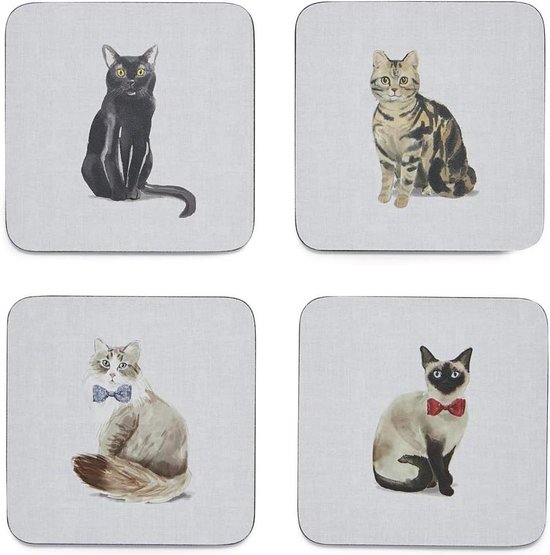 Eco Cork Drankonderzetters voor moderne huizen - Set van 4 ...