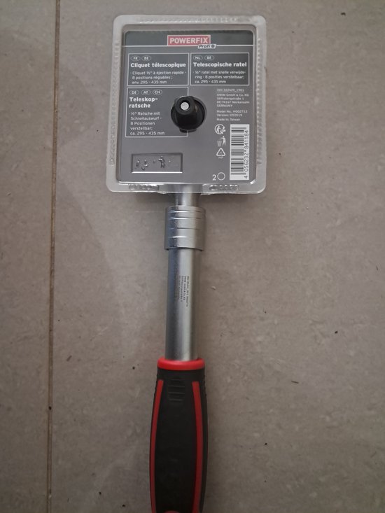 Powerfix Telescopische ratel - 1/2'' ratel met snelle verwijdering - 8 ...