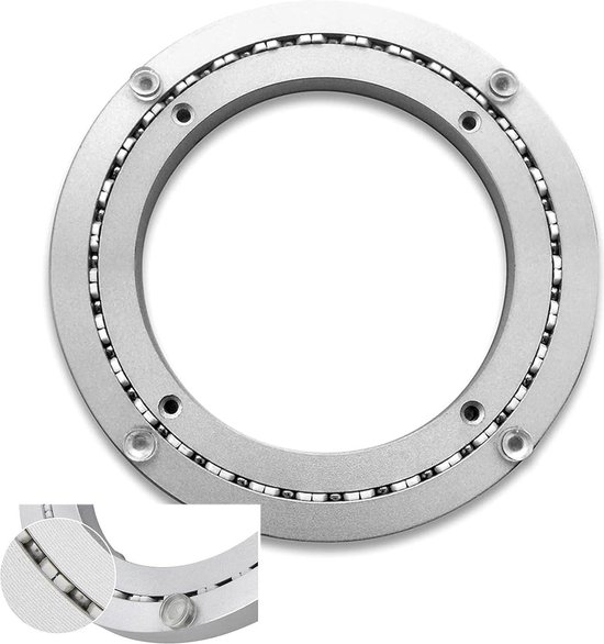 40 cm Groot Draaibaar Platform Met 360 Graden Kogellagers Voor Tafel - Aluminium -... | bol