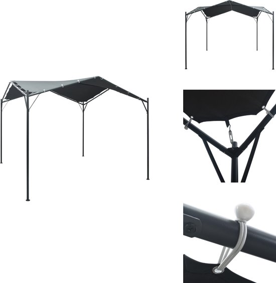 vidaXL Luifel - Luifels - Zonneluifel - Zonneluifels - Prieel 3x3 m ...