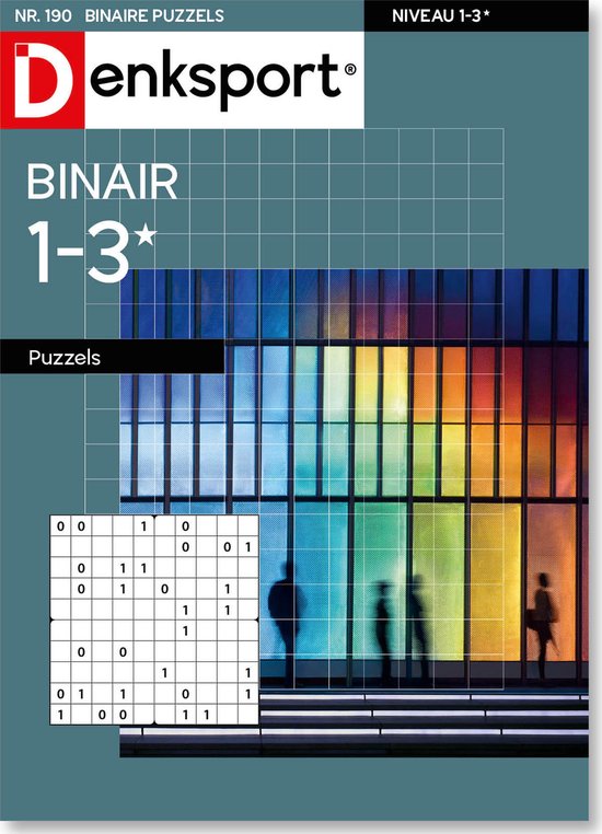 Denksport Puzzelboek Binaire puzzels 1-3*, editie 190 | bol