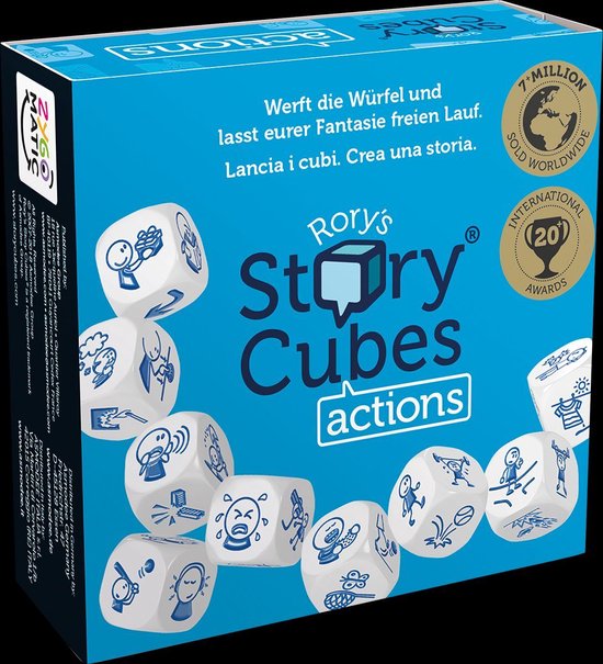 Rory's Story Cubes Actions - dobbelspel Acties (Blauw) | Games | bol