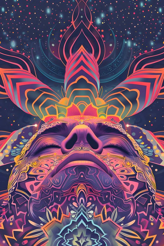 Meditatie Poster | Kunst Poster | Spiritueel Poster | Ontspanning ...