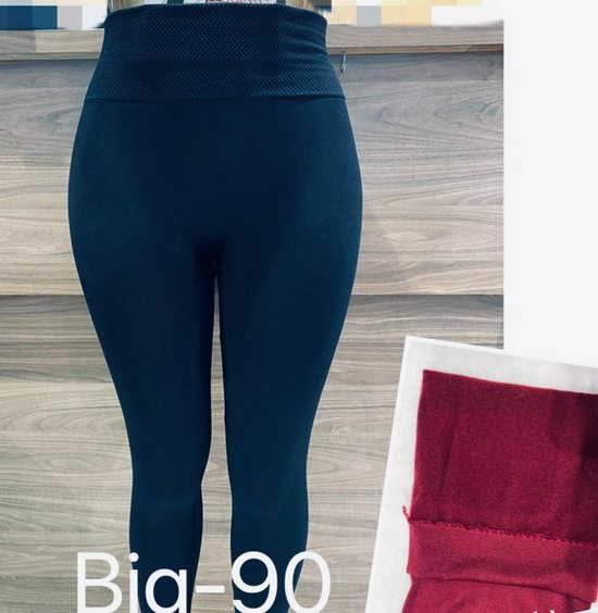 Dames Thermo Legging -Thermo Broek - Fleece - Verstevigende Hoge Taille - Grote Maat -... | bol