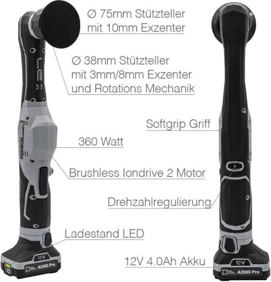 Liquid Elements - A2000 - PRO - Mini Polijstmachine Met Batterijen ...