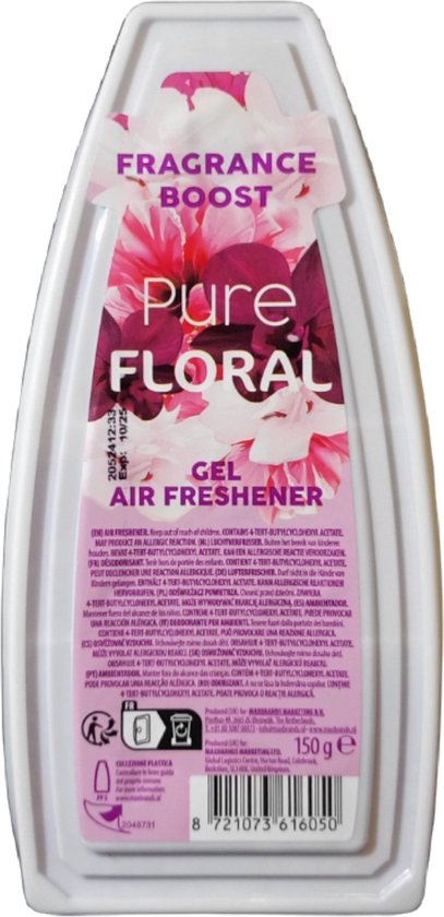 Gel luchtverfrisser- Gel Air Freshener- Fragrance Boost- PURE FLORAL ...