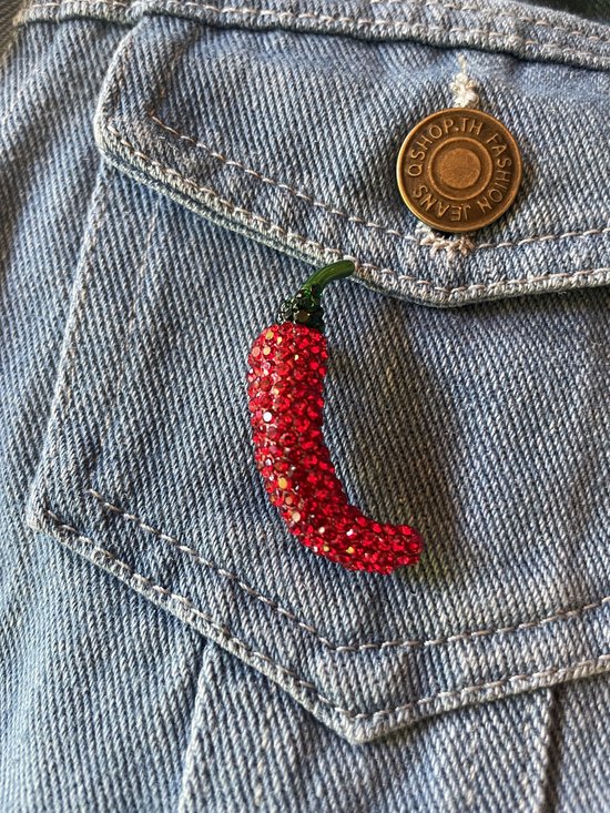 Broche rode peper | bol