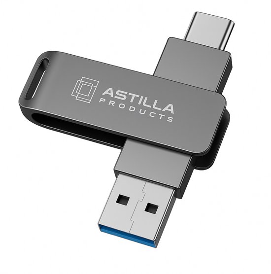 USB Stick 256 GB - USB-C en USB-A - 800Mbps - USB 3.0 - USB-C Stick ...