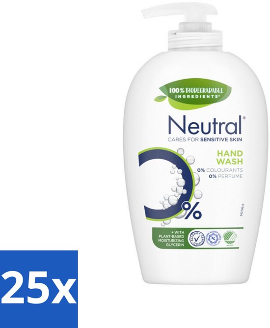 Neutral - Vloeibare Handzeep - Gevoelige Huid - 0% Parfum & Kleurstof ...