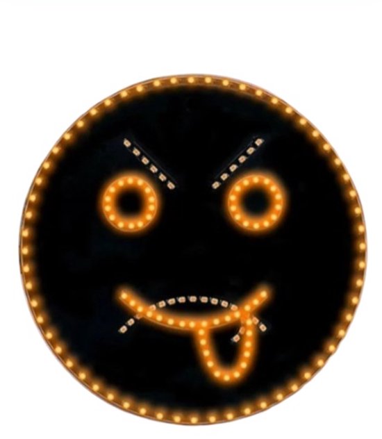 Auto LED Fun Licht – Smiley Gezicht met Afstandsbediening ...