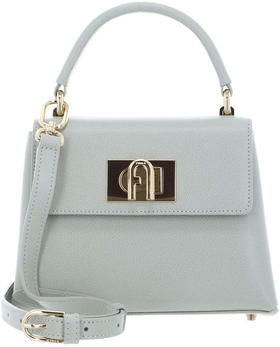 FURLA Leren Handtas Avondtas 1927 Mini Top Handle Bag Rugiada Mintgroen ...