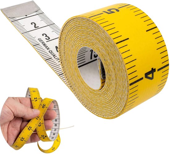 Kleermakers Meetlint 150 cm - 2 in 1 Met CM en INCH Schaalverdeling ...