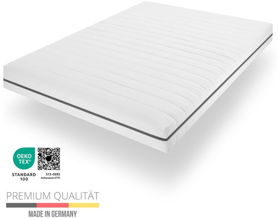 Koudschuim matras 140x200 cm - orthopedisch matras - 7 zones - hardheid ...