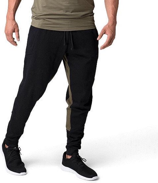 Body & Fit Sportswear Wes Sweat Pant-Black / Olive-L | bol.com