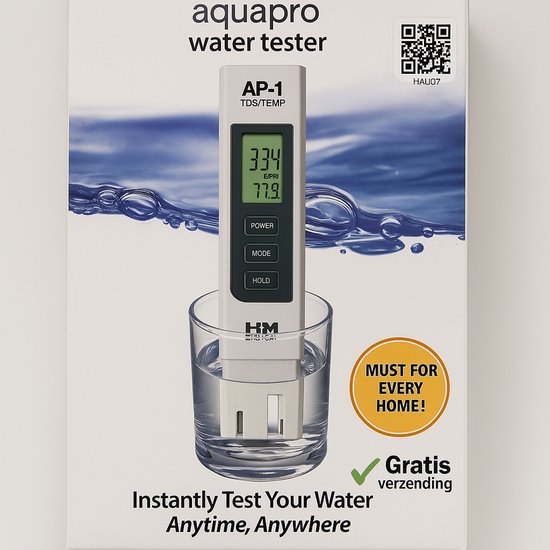 HM Digital TDS Meter - Aquapro digital PPM - 0-5000 ppm - AP-1 | bol