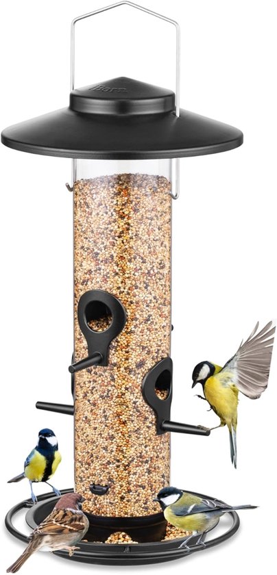 Voederbak voor buitenvogels - Metalen voederbak voor kardinaalvogels, 2 ...