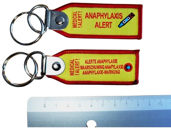 MEDICAL ALERT Sleutelhanger – anaphylaxis alert (4-talig) | bol