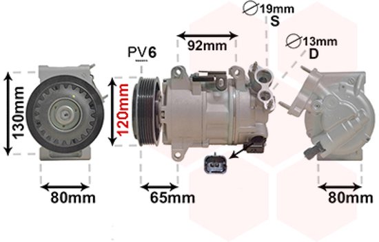 AIRCO COMPRESSOR VOOR CITROEN C4 GRAND PICASSO 2006-2013 1609553180 | bol
