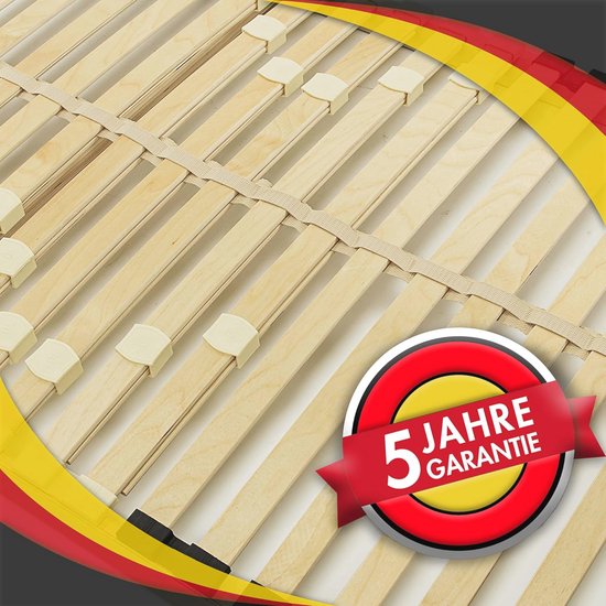 Inklapbare Lattenbodem 140 x 200 cm - Professioneel Houten Frame voor ...