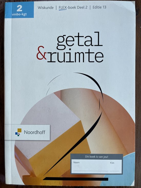 Getal & Ruimte 13e ed vmbo-kgt 2 FLEX leerboek deel 2 | 9789001078898 | Boeken | bol