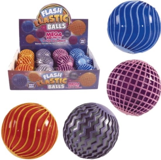 12 bouncing ball 6 cm. met licht | bol