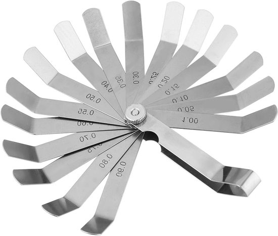 Inovra - Curved feel gauge roestvrijstalen liniaal 0.05-1.00 mm voor ...