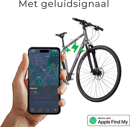 MicFlip - Airtag fiets - Verborgen Fiets tracker - Airtag houder ...