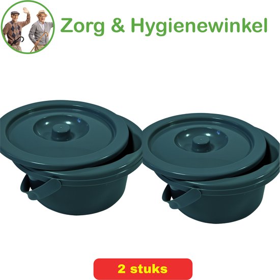 Toiletemmer met deksel - 2 stuks | bol