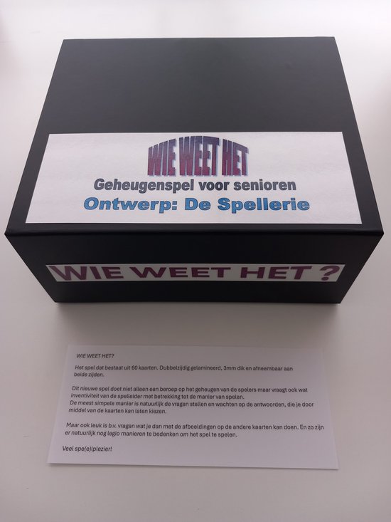 De Spellerie-Wie weet het-Spel voor mensen met... | bol