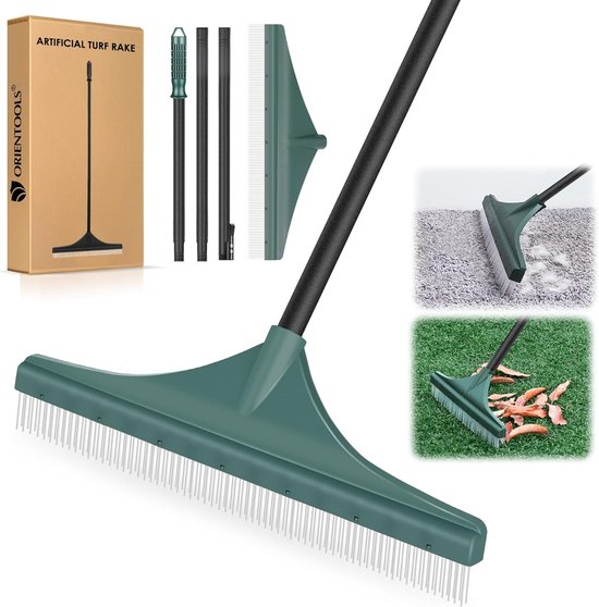 Verstelbare Grashark voor Kunstgras met Stalen Handgreep - Inklapbare ...