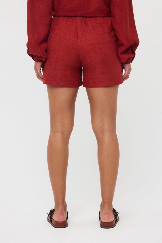 Ydence Short Famke Dames - Korte Broek - Rood - Maat L | bol