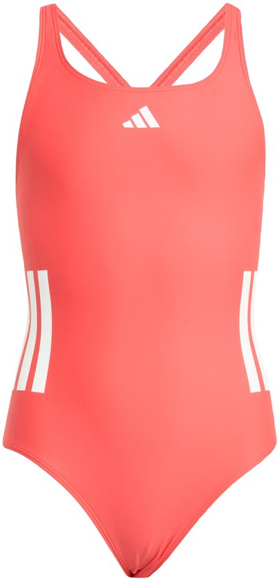 adidas Performance 3-Stripes C-Back Badpak Kids - Kinderen - Rood- 140 ...