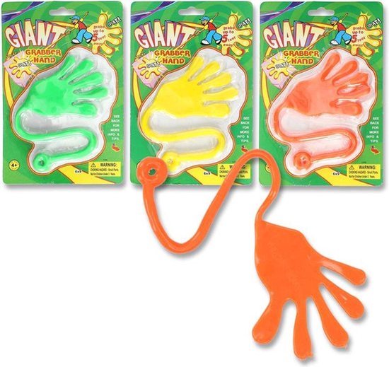 Giant Sticky Hand Oranje | bol