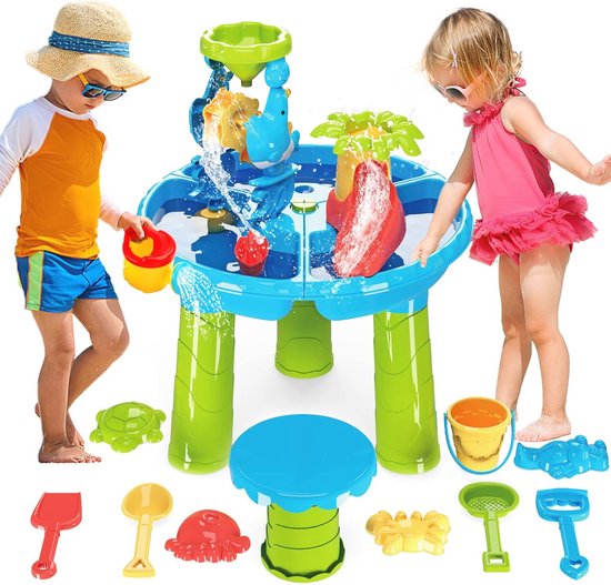 4-in-1 Waterspeeltafel voor Kinderen – Zand- en Wateractiviteitstafel ...