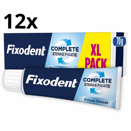 Fixodent Kleefpasta Complete Fresh - Sterke fixatie - Frisse munt - 12 ...