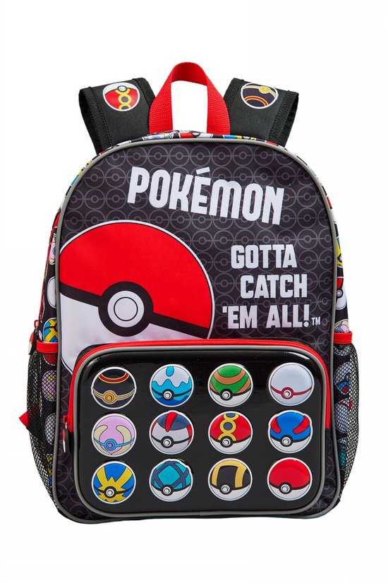 Pokémon schooltas kleuter rugzak zwart '40cm | bol