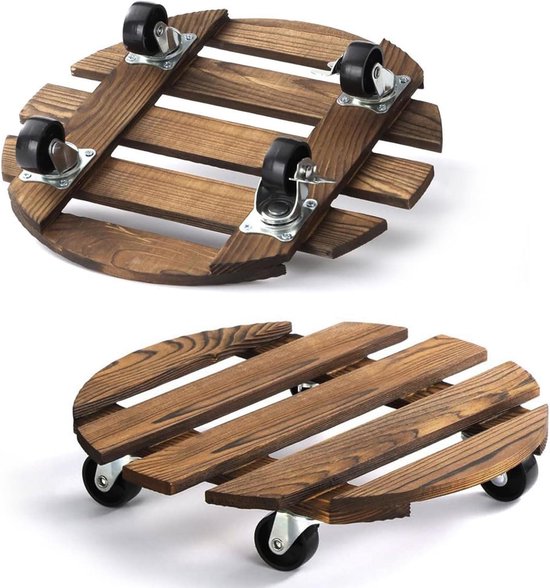 Pack of 2 Plant Rollers - Diameter 30 x 6.5 cm Flower Roller with ...