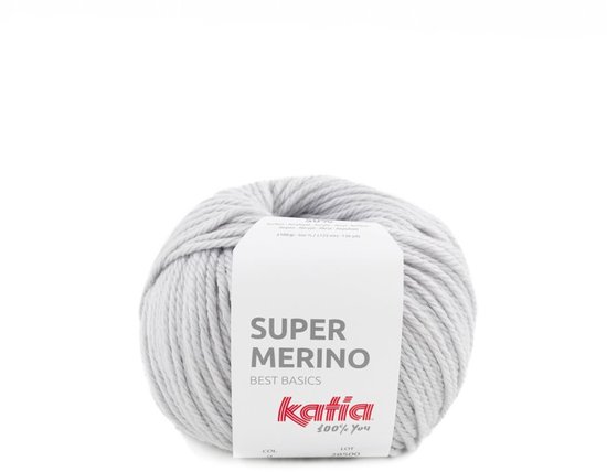 Katia Super Merino - 09 parelgrijs - Wol/Acryl Garen | bol