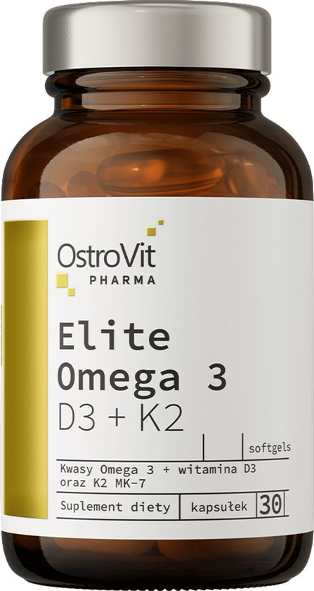 OstroVit Pharma - Elite Omega 3 - D3 + K2 - 30 softgels - Visolie ...
