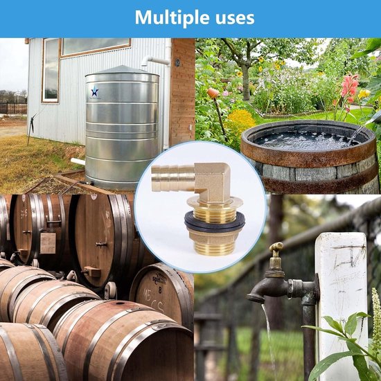 - Messing Tankschroefverbindingen 2 stuks IG 3/8 x AG 1/2 Inch ...