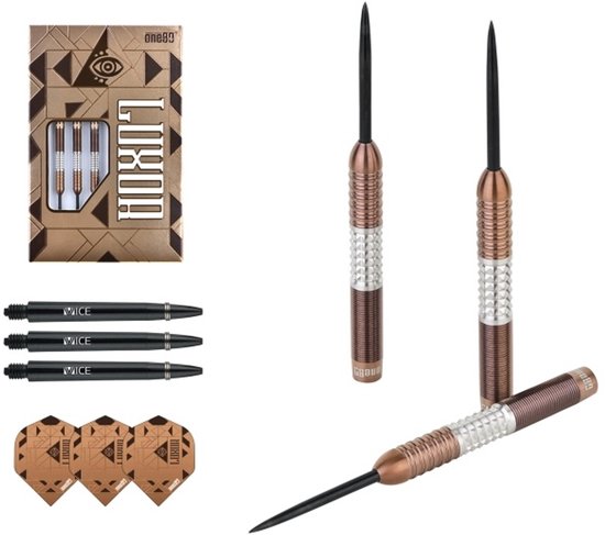 ONE80 Luxor Alpha 90% - Dartpijlen 23 Gram | bol