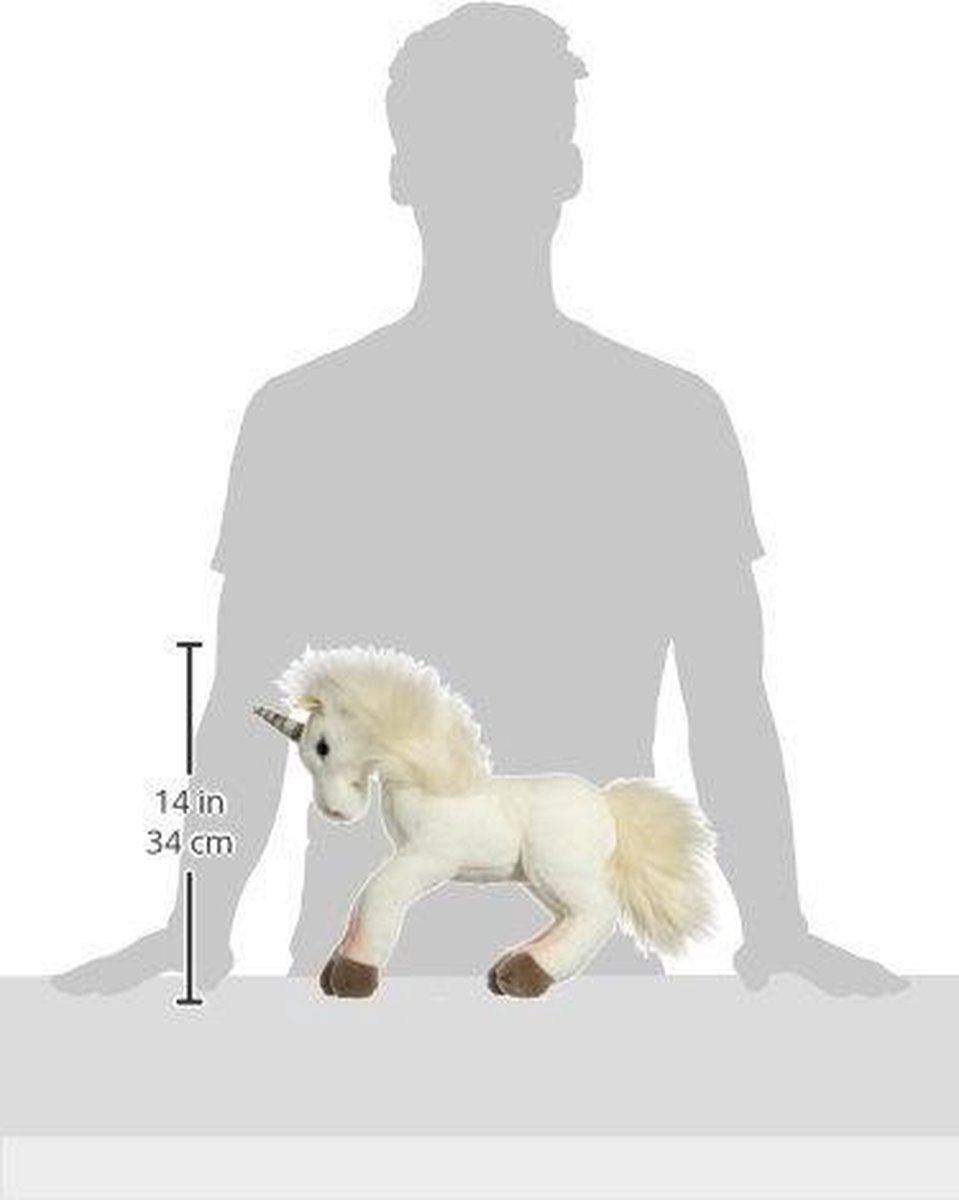 Steiff knuffel bungelende eenhoorn Starly, wit | Games | bol.com