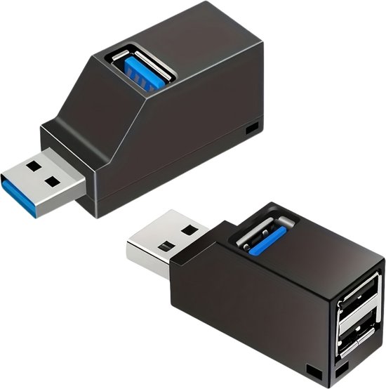 Opulfy - USB Splitter - USB Hub - 3 Poorten - Geschikt voor Laptop ...
